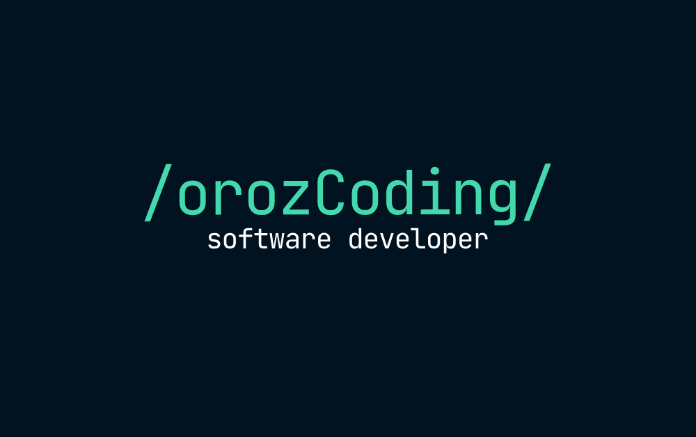 orozCoding — Software Developer